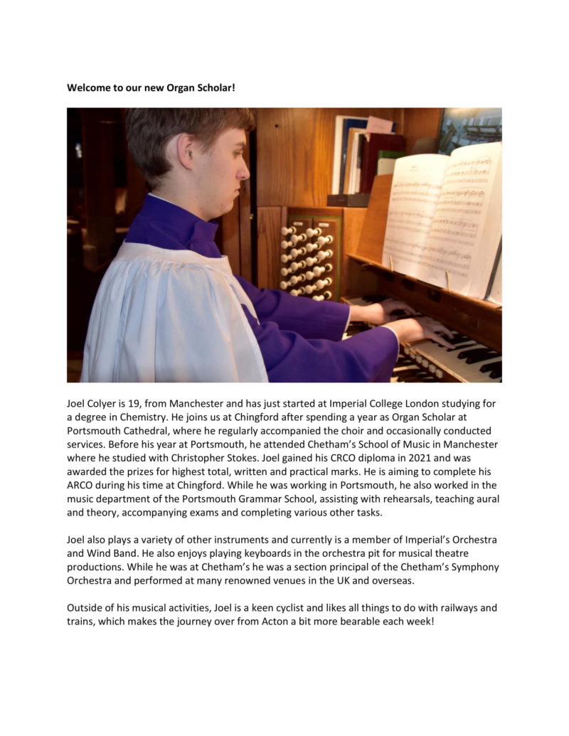 The Parish of Chingford – The Church of England in Chingford. Two ...