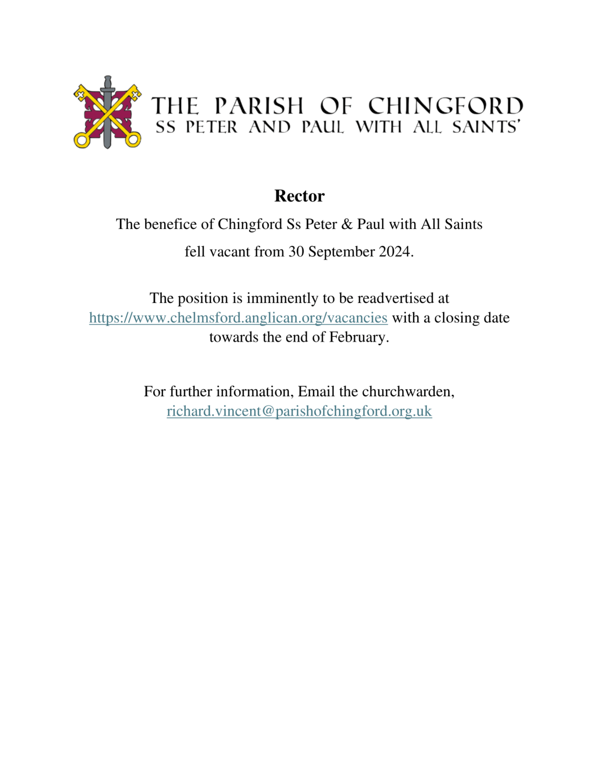 The Parish of Chingford – The Church of England in Chingford. Two ...